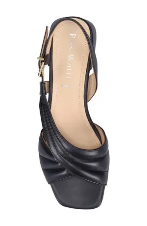 Ron White Blair Slingback Leather Sandal - Onyx