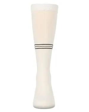 MEMOI Graphic Knee High Socks - Winter White