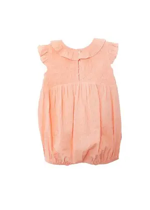 MABEL + HONEY Jane Ruffled Short Sleeve Romper