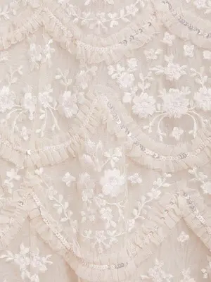 NEEDLE & THREAD Lily Bloom Embroidered Maxi Dress