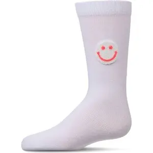 MEMOI Embroidered Knee-high Socks - Pink
