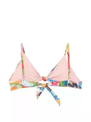 Farm Rio Graphic-print Bikini Top
