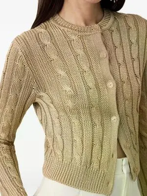Ralph Lauren Cable-knit Cropped Cardigan - Neutrals