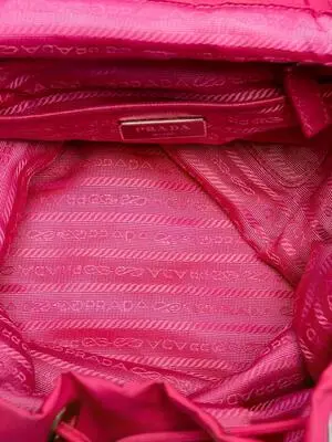 Prada Tessuto Drawstring Backpack - Pink