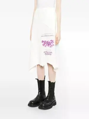 Vetements Printed Midi Skirt