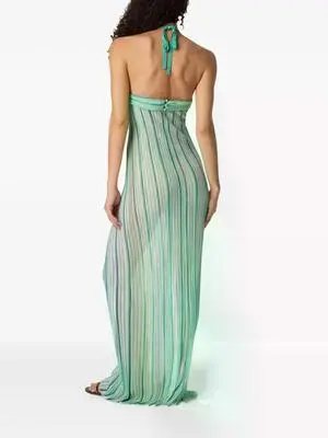 Missoni Striped Halter-neck Beach Dress
