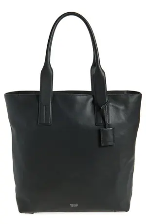 TOM FORD Leather North/south Tote - Black
