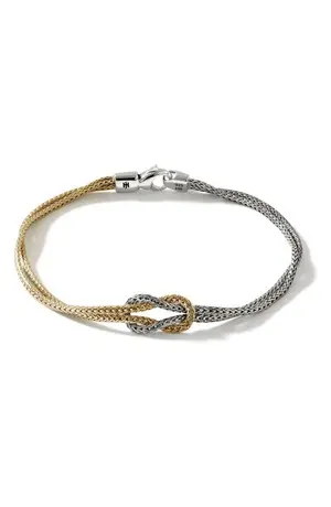 John Hardy Love Knot Bracelet - Silver/gold