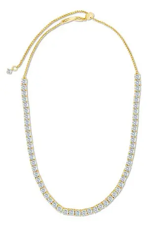 Sterling Forever Jadon Tennis Necklace - Gold
