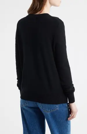 House Of Cb Wool And Cashmere Crewneck Sweater