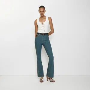 Burberry High-rise Bootcut Jeans - Mid Blue