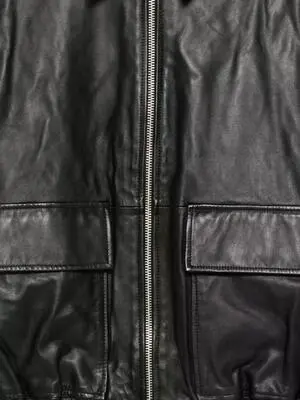 Studio Nicholson Piston Leather Jacket - Black