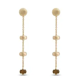 TOSCANO Tourmaline Dangle Earrings - Brown