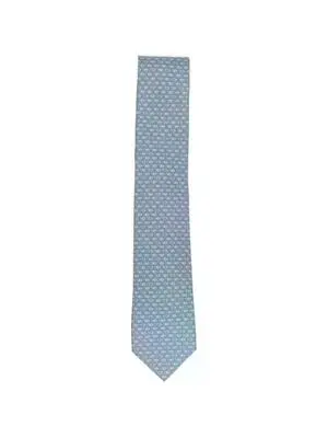 FERRAGAMO Printed Neck Tie - Blue