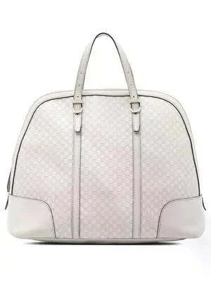 Gucci Large Microssima Dome Top Handle Tote Bag - White