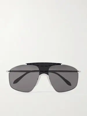 Alaïa Aviator-style Sunglasses - Silver