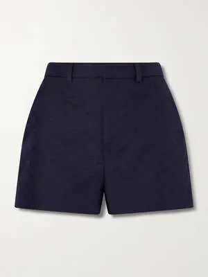 Gucci Twill Jacquard Shorts - Navy
