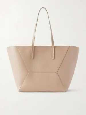 Brunello Cucinelli Textured-leather Tote - Beige