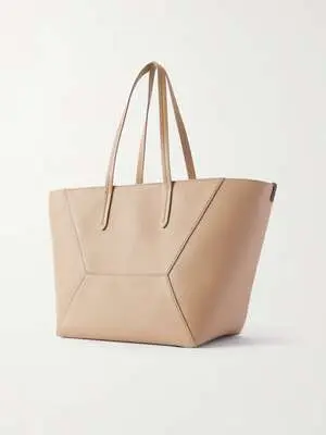 Brunello Cucinelli Textured-leather Tote - Beige