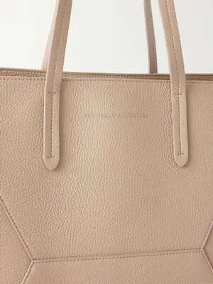 Brunello Cucinelli Textured-leather Tote - Beige