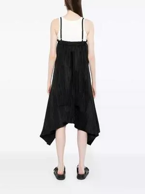 Sacai Pinstripe Midi Dress