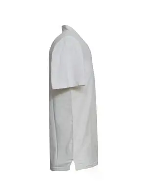 Fedeli Mother-of-pearl Button Polo Shirt - White