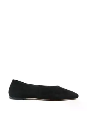TOTEME Suede Ballerinas - Black