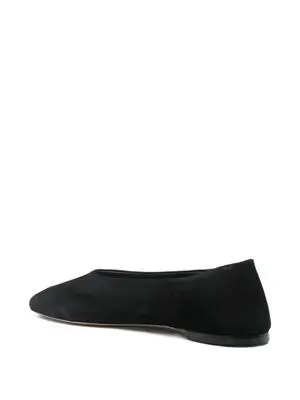 TOTEME Suede Ballerinas - Black