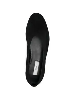 TOTEME Suede Ballerinas - Black