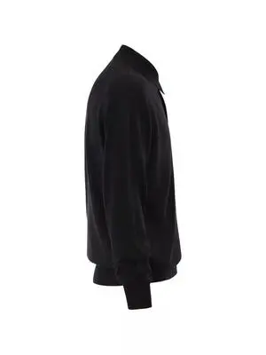 Kiton Long-sleeve Polo Shirt - Black