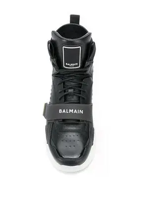 Balmain B-ball High-top Leather Trainers