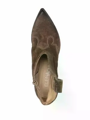 Elena Iachi Western-style Suede Boots