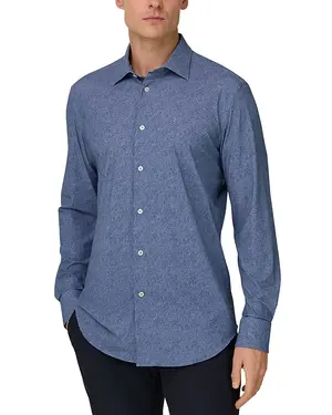 Boggi Milano Slim Fit Stretch Nylon Shirt
