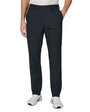 Boggi Milano Technical Fabric Trousers - Navy Blue