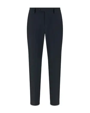 Boggi Milano Technical Fabric Trousers - Navy Blue