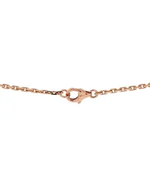 CARTIER Love Interlocking Necklace 18k Rose Gold With Diamonds