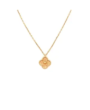 VAN CLEEF & ARPELS Sweet Alhambra Pendant Necklace - Pink