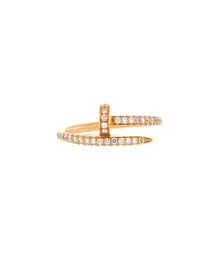 CARTIER Small Juste Un Clou Ring With Diamonds - Gold