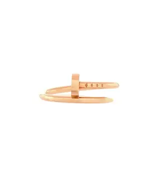 CARTIER Small Juste Un Clou Ring In 18k Rose Gold - Pink