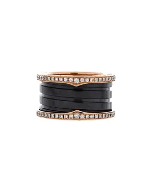 BVLGARI B.zero1 Three Band Ring - Pink
