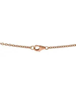 CARTIER Love Interlocking Necklace In 18k Rose Gold, 17.25