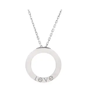 CARTIER Love Pendant Necklace - White