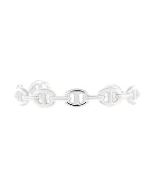 HERMES Medium Chaine D'ancre Enchainee Cuff - Sterling Silver
