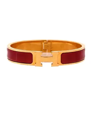 HERMES Narrow Clic H Bracelet - Enamel