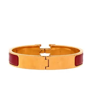 HERMES Narrow Clic H Bracelet