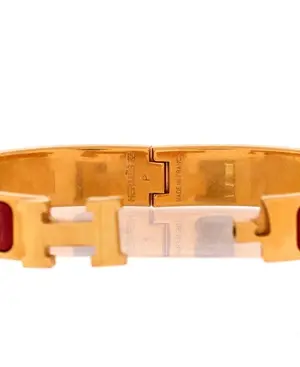 HERMES Narrow Clic H Bracelet