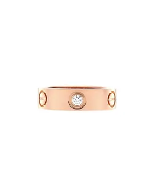 CARTIER Love 3 Diamonds Band Ring - Pink