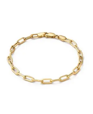 ANA LUISA Solid Paperclip Link Bracelet - Gold