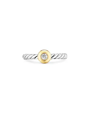David Yurman Petite Cable Ring With Diamond