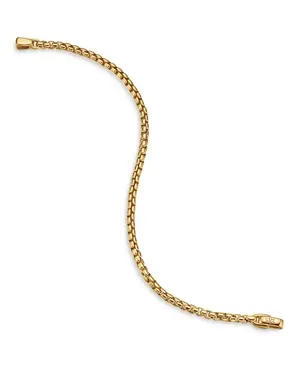David Yurman 18k Chain Box Chain Flex Bracelet
